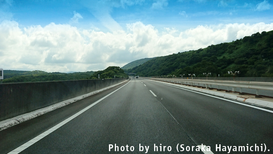 E34大分道 上り行き（日出JCT～日田IC）