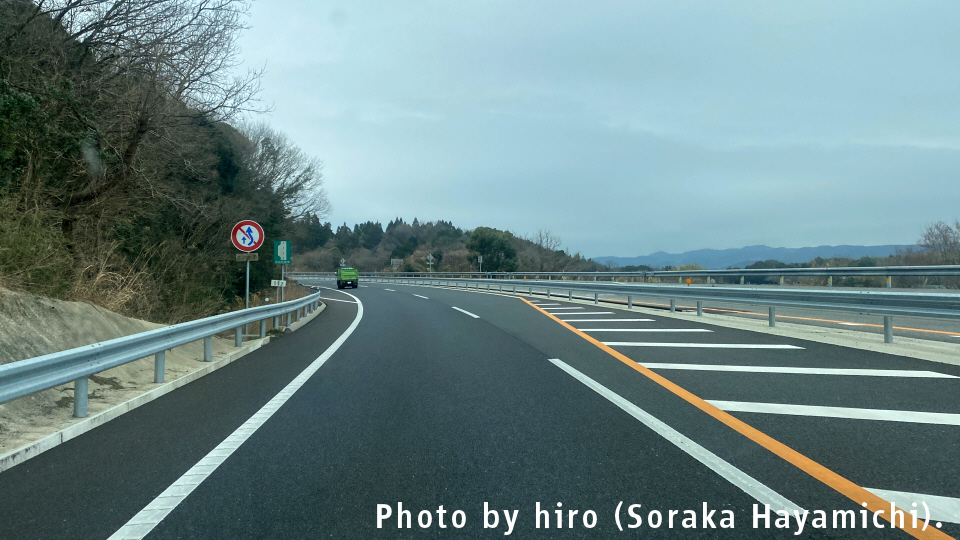 E97大分空港道路 上り行き（塩原交差点～藤原JCT）